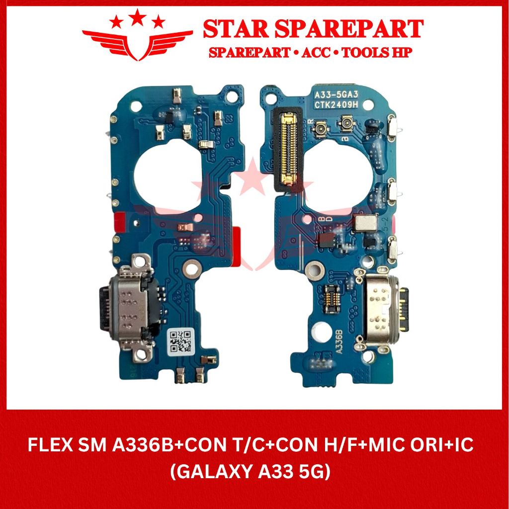 Jual FLEXIBEL SAMSUNG A336B + CONNECTOR CHARGER + CONNECTOR HANDSFREE ...