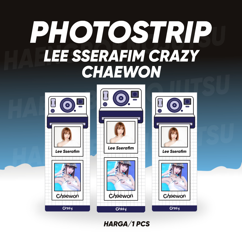 Jual PHOTO STRIP LE SSERAFIM CRAZY FOTO STRIPS KPOP CARDS UNOFFICIAL SAKURA EUNCHAE CHAEWON ...