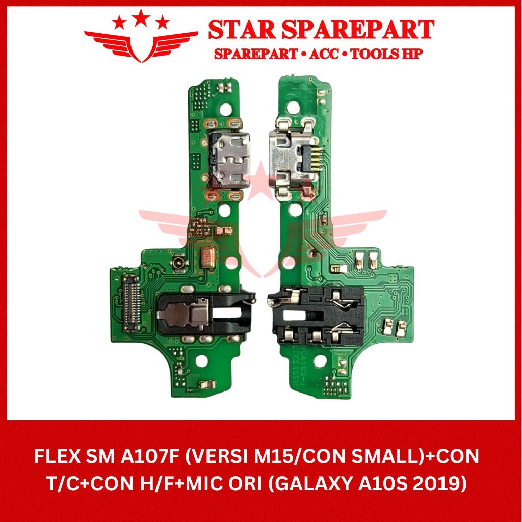 Jual FLEXIBEL SAMSUNG A107F VERSI M15 / CON SMALL / A10S 2019 + CONNCETOR CHARGER + CONNECTOR ...