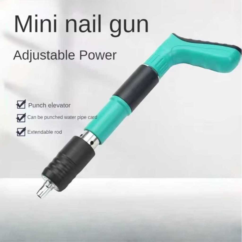 Jual KWIS Alat Paku Tembak Ramset Manual Mini Nail Gun Silencer Nails 7 ...