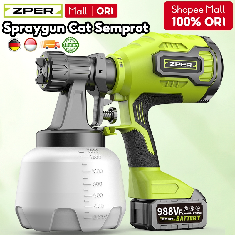 Jual ZPER Spraygun Cat Semprot Listrik 400W Sprayer Elektrik 1300ml ...