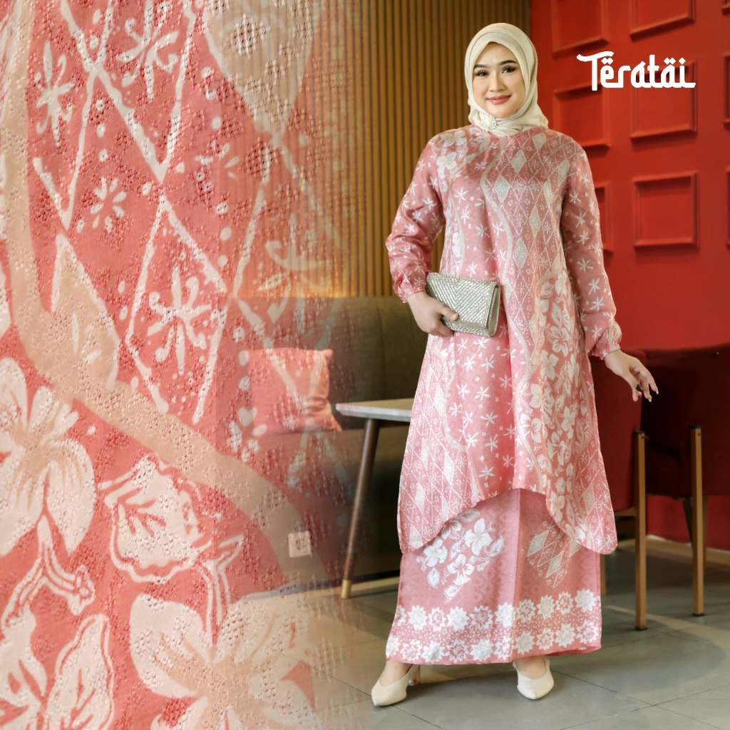 Jual SET BATIK TERBARU 2025 GAMIS BATIK MEWAH ELEGANT SET BATIK VISCOSE ...