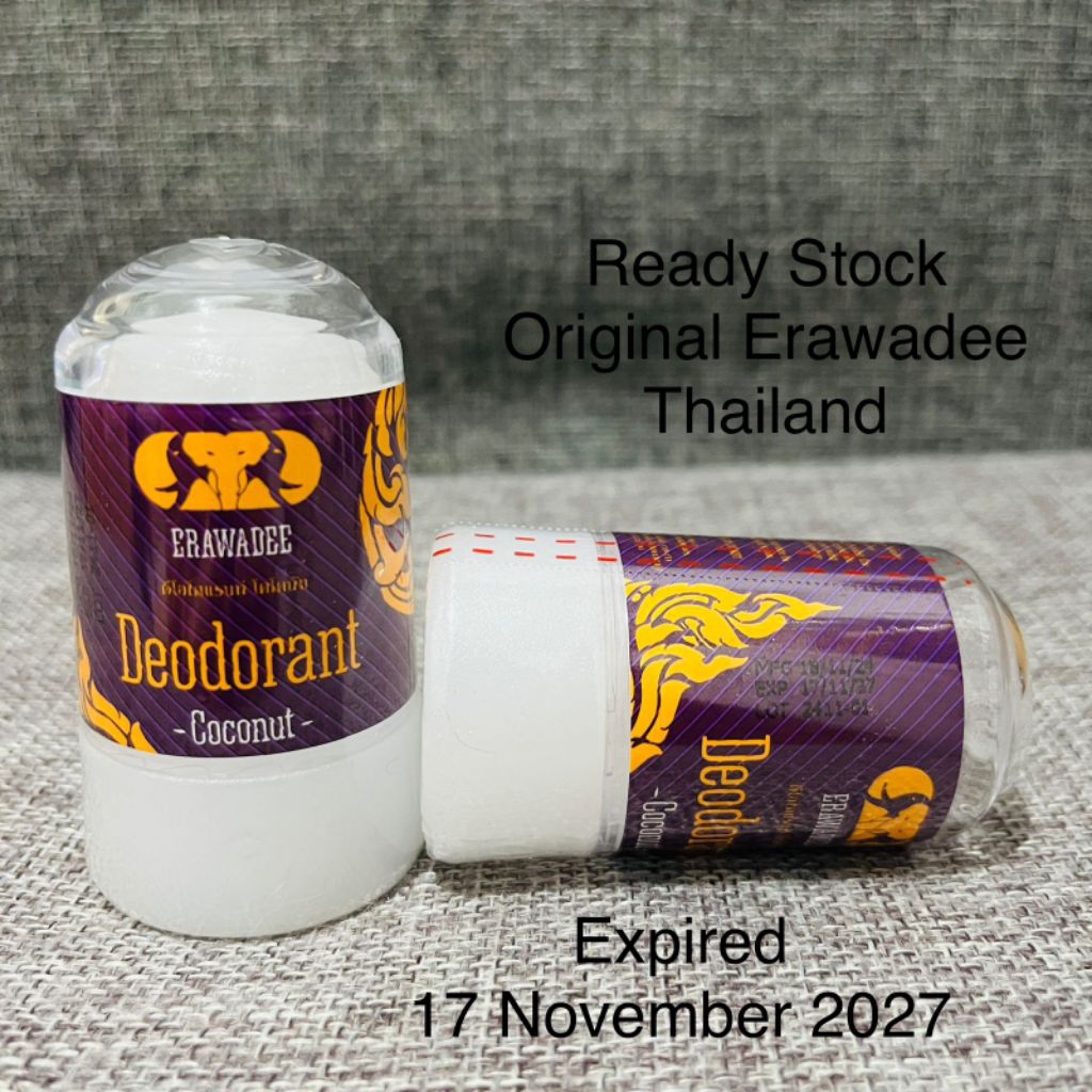 Jual Erawadee Kristal Deodoran Kelapa Original Thailand | Shopee Indonesia