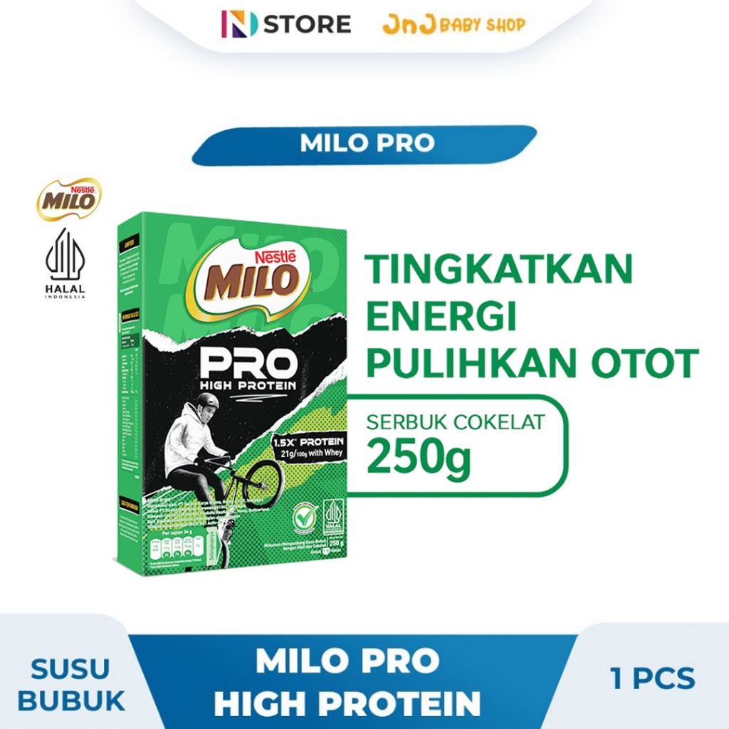 Jual Nestle Milo Pro High Protein Kemasan 250 Gram 1 PCS | Shopee Indonesia