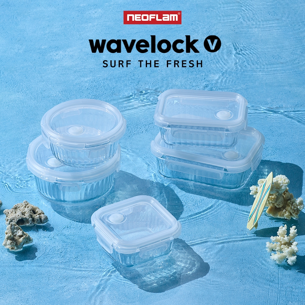 Jual Neoflam Wavelock Glass Food Container / Food Storage / Toples Kaca ...
