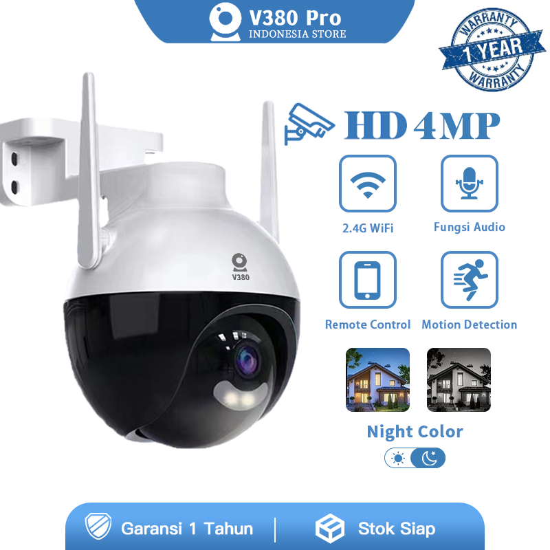 Jual V380 CCTV Kamera 4MP FHD Oudoor IP Camera CCTV WIFI Waterproof ...