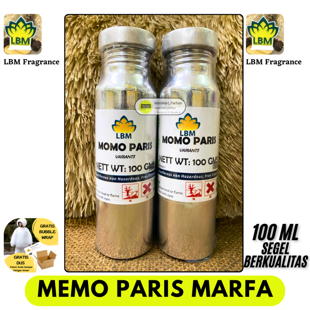 Jual Bibit Parfum Cwe MEMO MARFA PARIS Murni SEGEL 100 ML Alumunium LBM ...