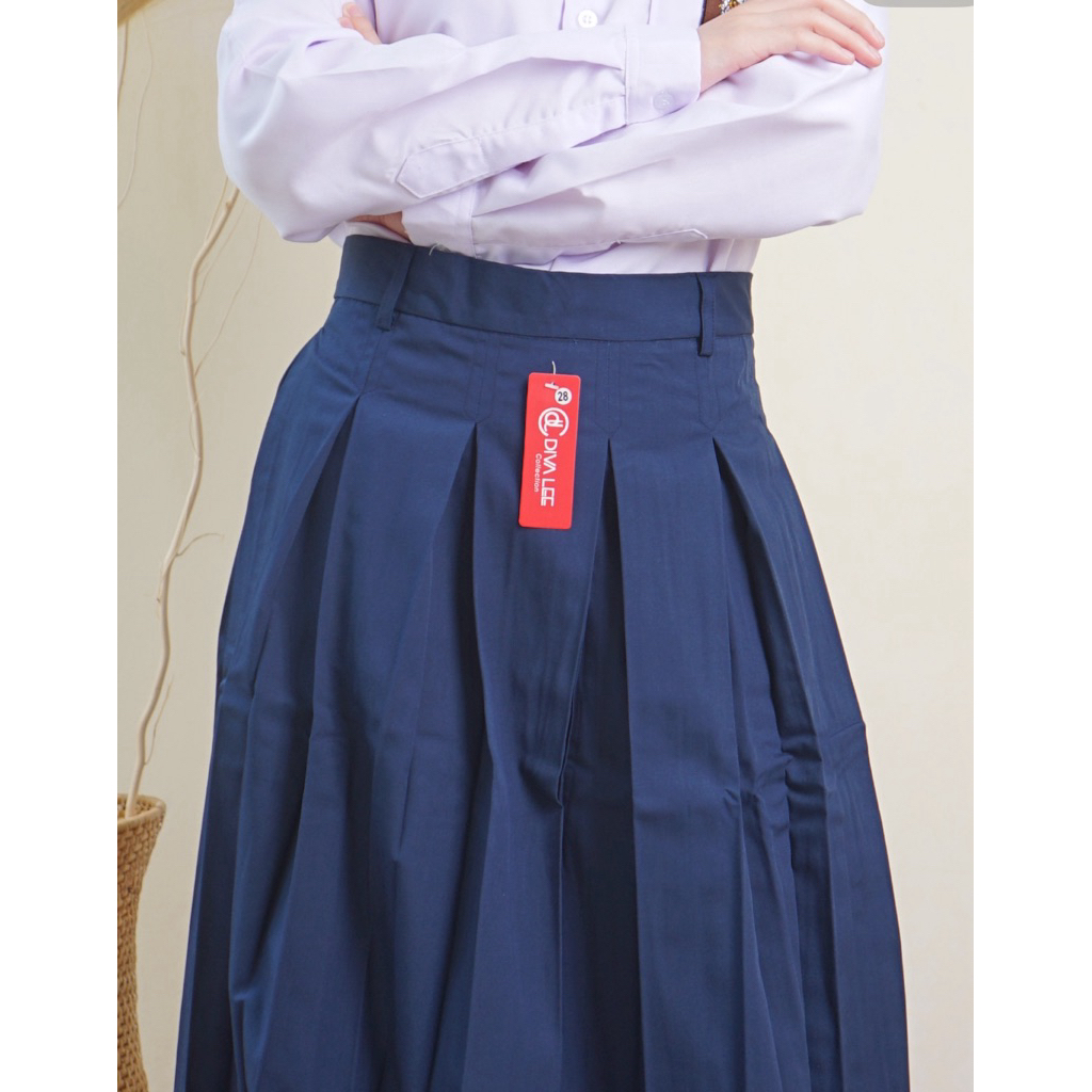 Jual DIVA LEE Amanda Rok Seragam Sekolah SMP Rempel Warna Biru Extra ...