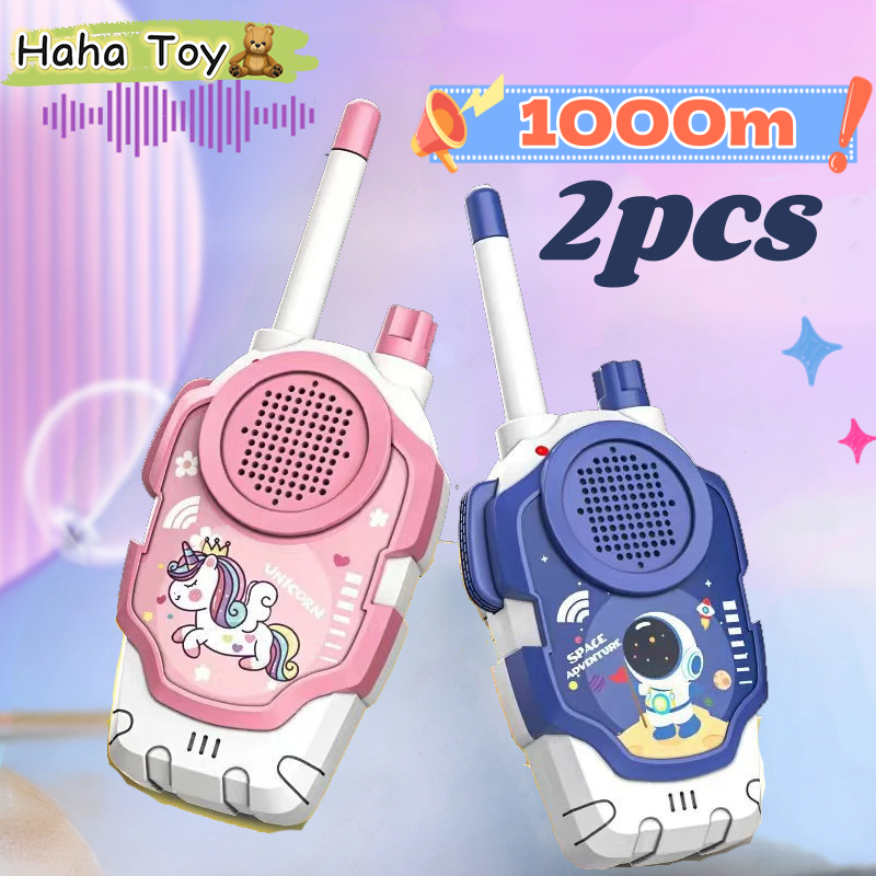 Jual HAHA TOY Walkie Talkie Mainan Anak Walkie Talkie Astronot Biru ...