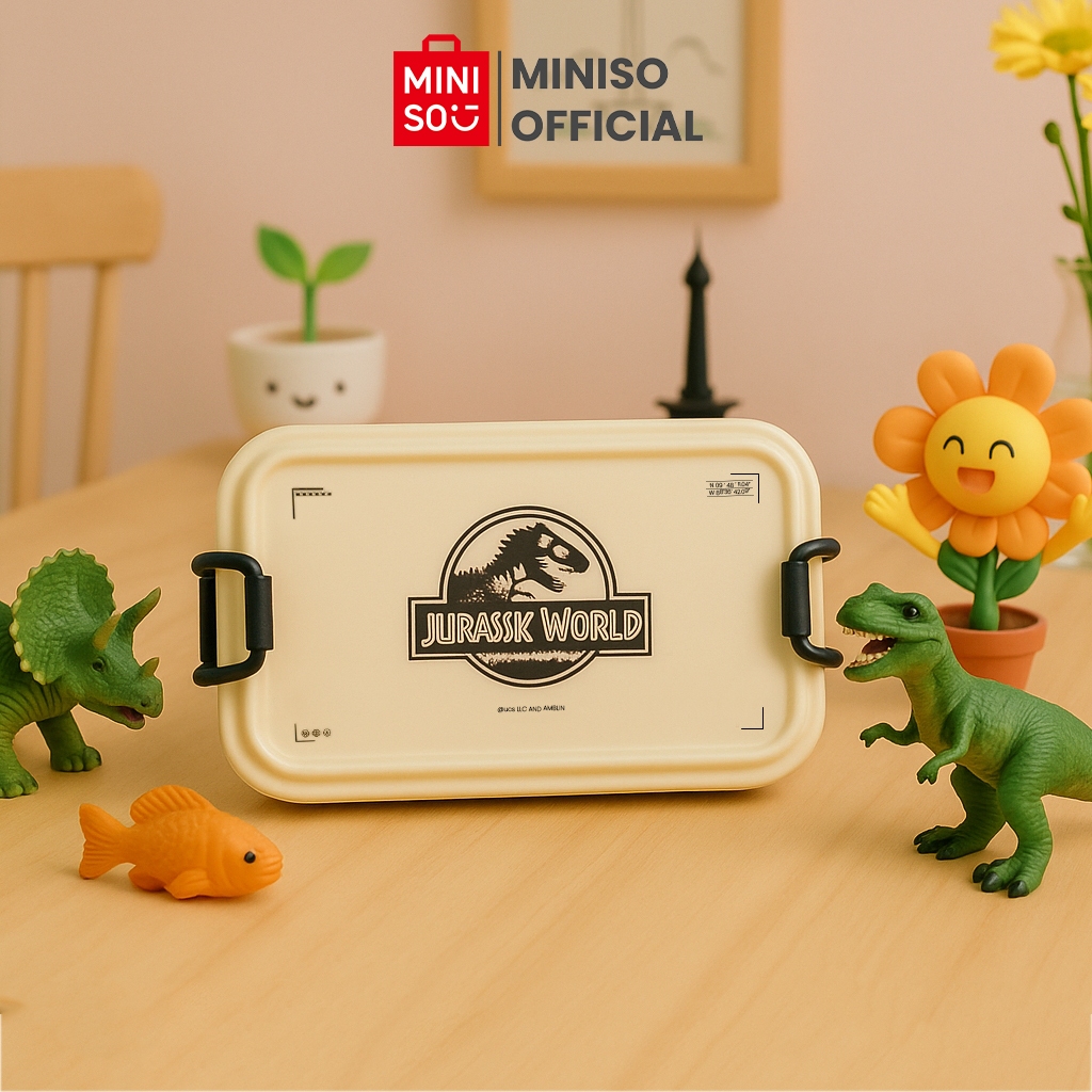 Jual MINISO x Jurassic World Collection Compartments Lunch Box 500mL ...