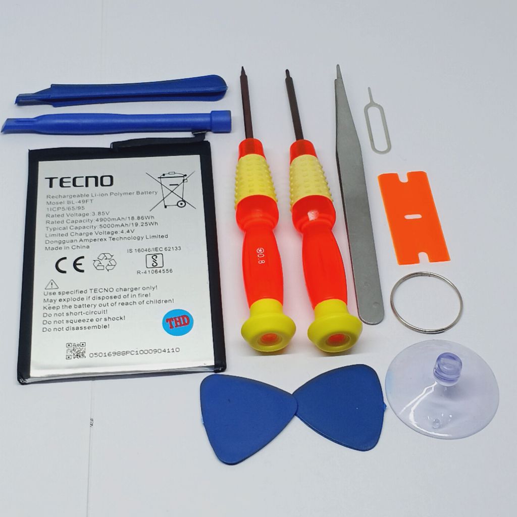 Jual BATREAI BATRE TECNO SPARK 6 GO KE5J KE5K BL-49FT ORIGINAL BONUS ...