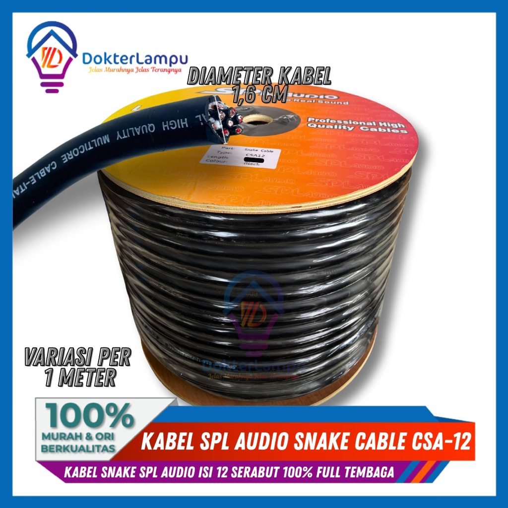 Jual Kabel SPL Audio Snake Cable CSA-12 Ecer Harga Per Meter | Shopee ...