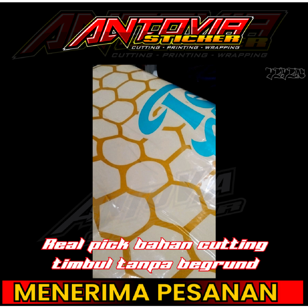 Jual Stiker Cutting Dan One way + Kaca Samping Truk Dutro Desain Jaring ...