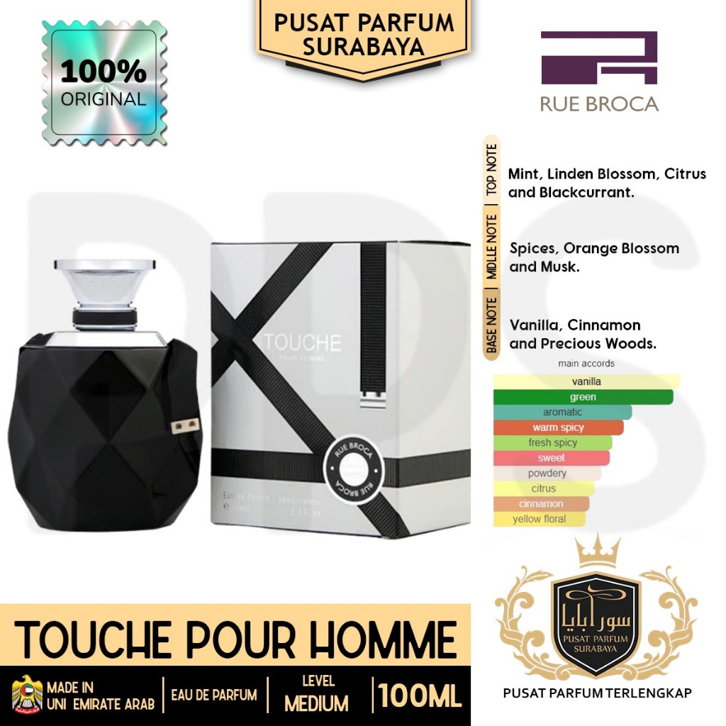Jual Touche Pour Homme Rue Broca Premium Parfum Pria/Wanita/Unisex ...