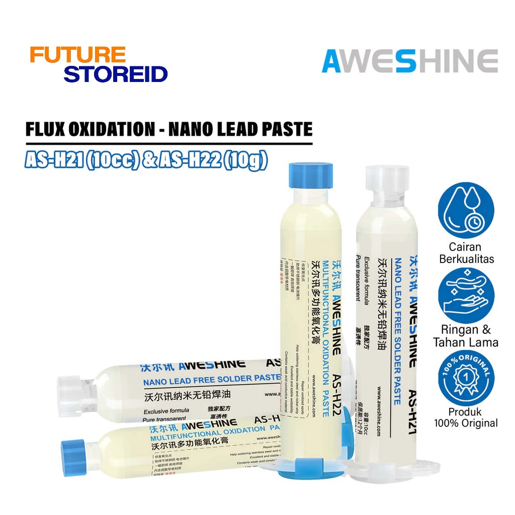 Jual Anti-Oxidation Flux Paste 10g - Nano Lead Free Solder Paste 10cc - Pasta Fluks Anti ...