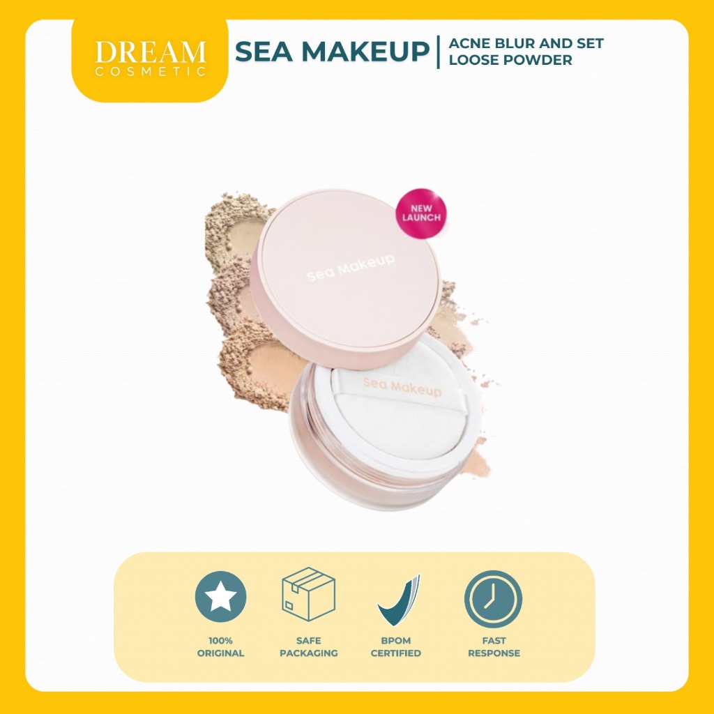 Jual SEA MAKEUP ACNE BLUR AND SET LOOSE POWDER | SETTING POWDER | BEDAK TABUR DENGAN BUTIRAN ...