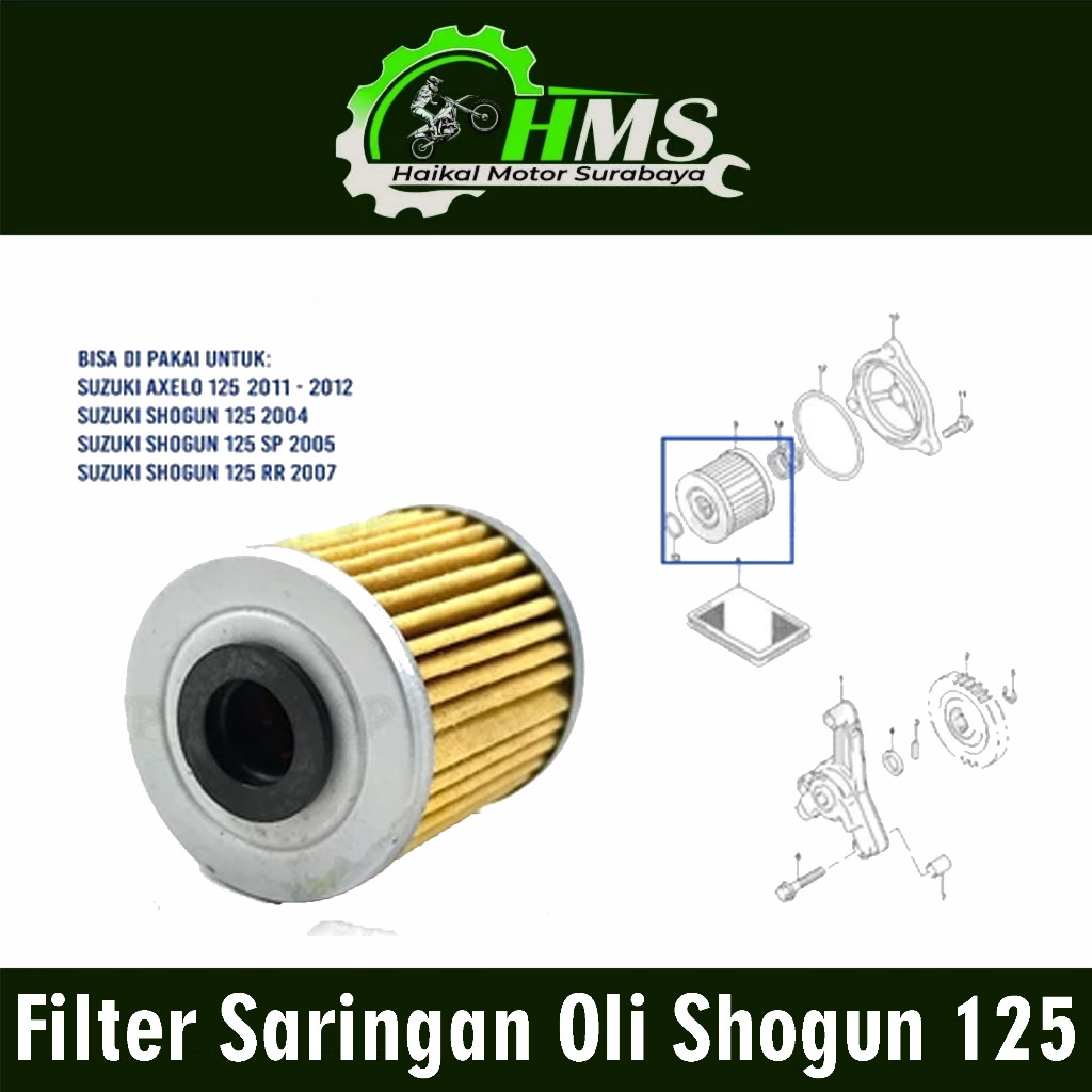 Jual Filter Saringan Oli Shogun 125 - Sarangan Oli Mesin Suzuki Shogun ...