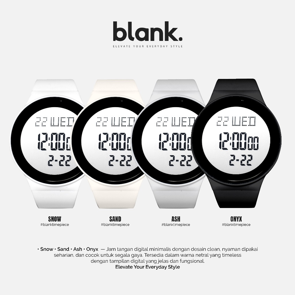 Jual blank. #06 / blank 06 Watches Jam Tangan Unisex ORIGINAL | Shopee ...