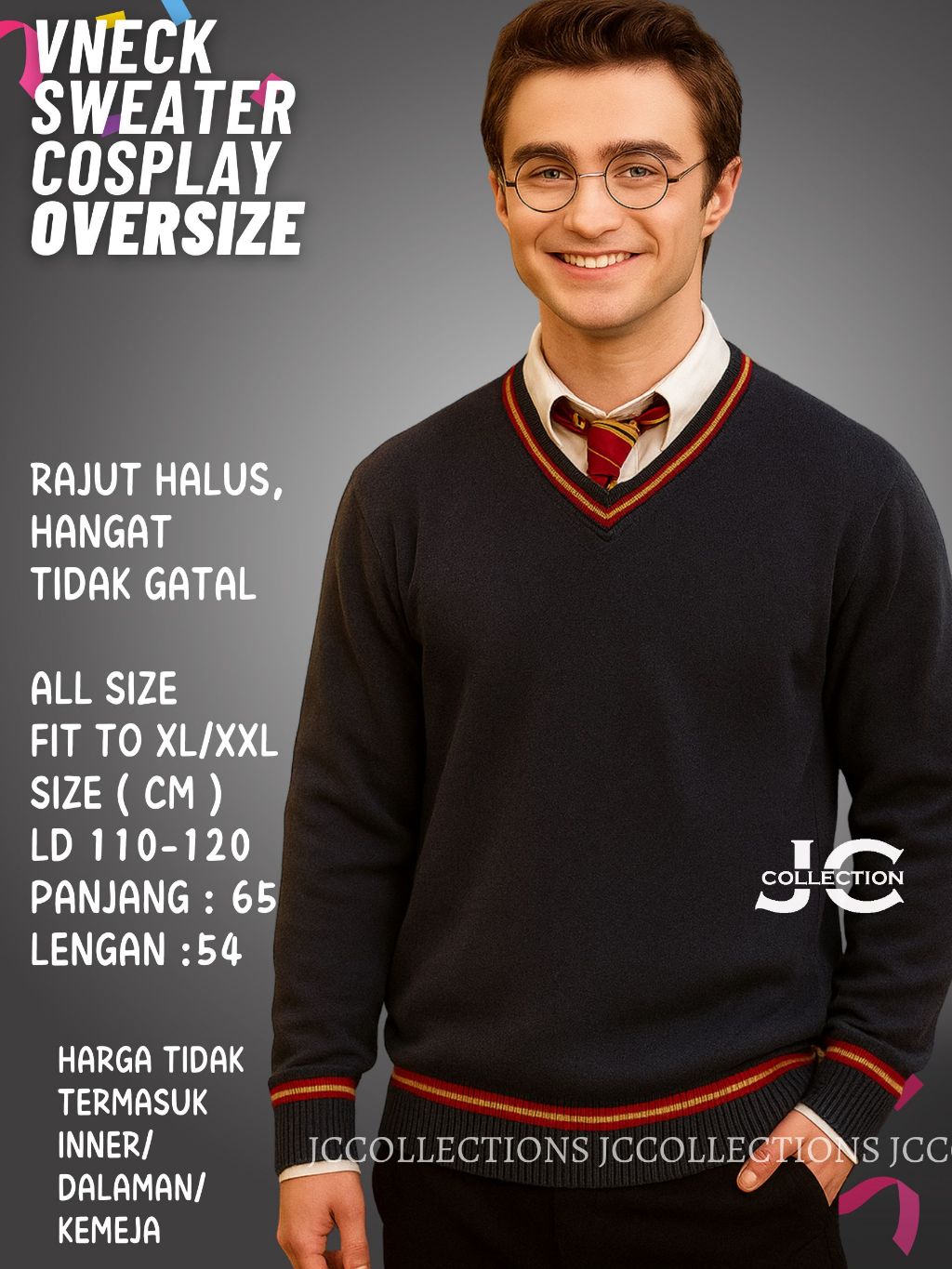 Jual Jaket Sweater Rajut Oversize LD110-120 / Kemeja Pria Big Size ...