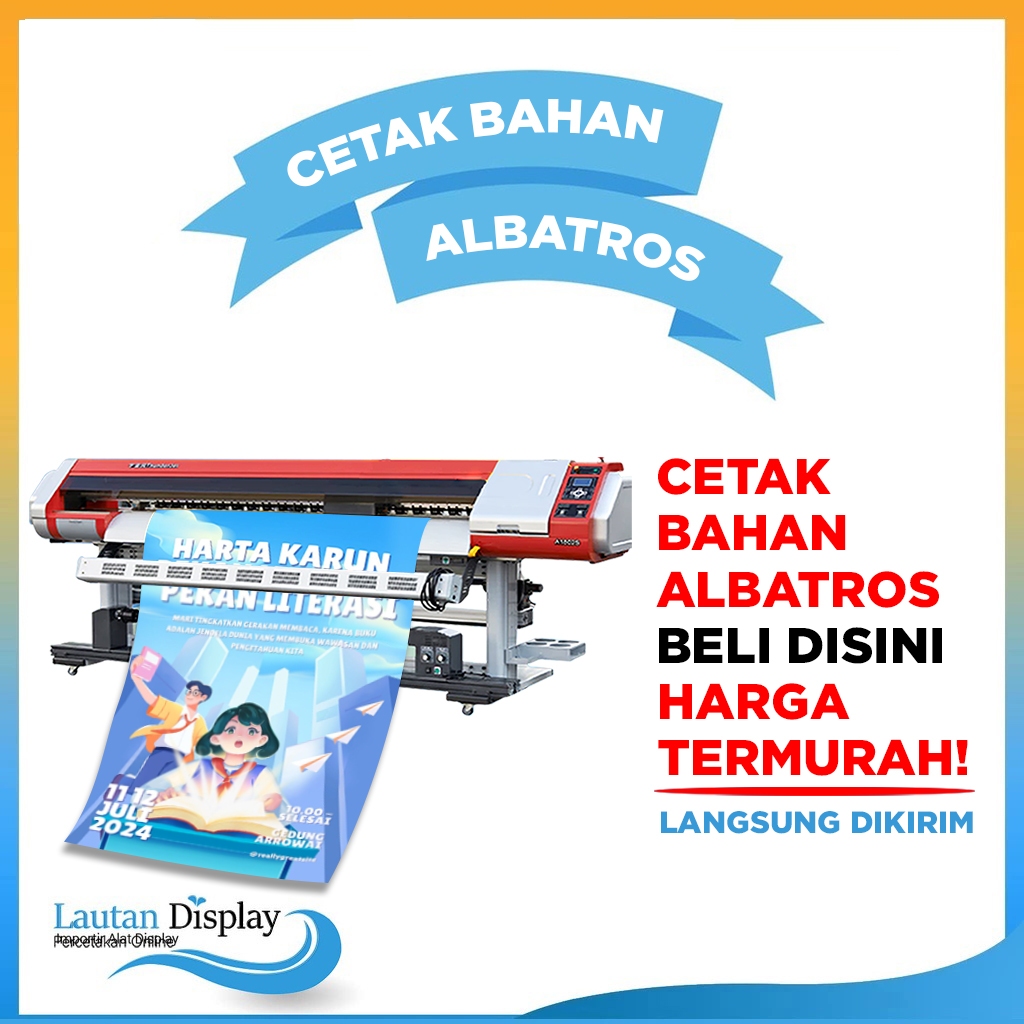 Jual Cetak Banner Bahan Albatros Ukuran 1 Meter dan 2 Meter, Kertas ...