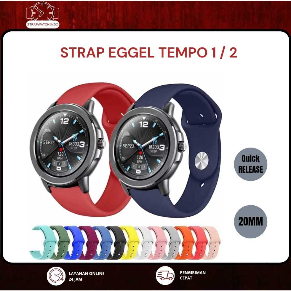 Jual STRAP JAM TANGAN - FOR EGGEL TEMPO 1 DAN 2 - QUICK RELEASE 20MM ...