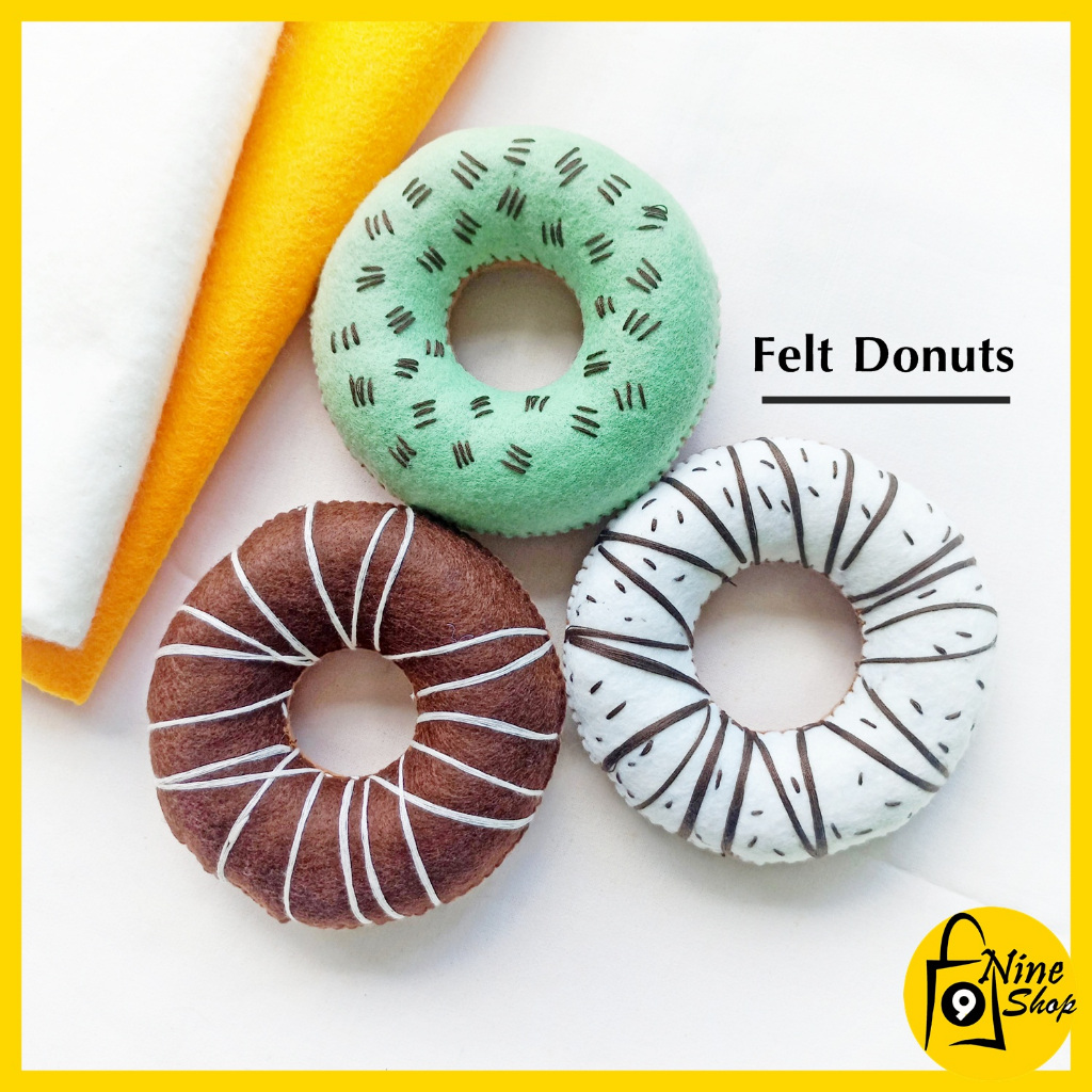 Jual Mainan Donat Flanel / Felt Donuts Pretend Play Food | Shopee Indonesia