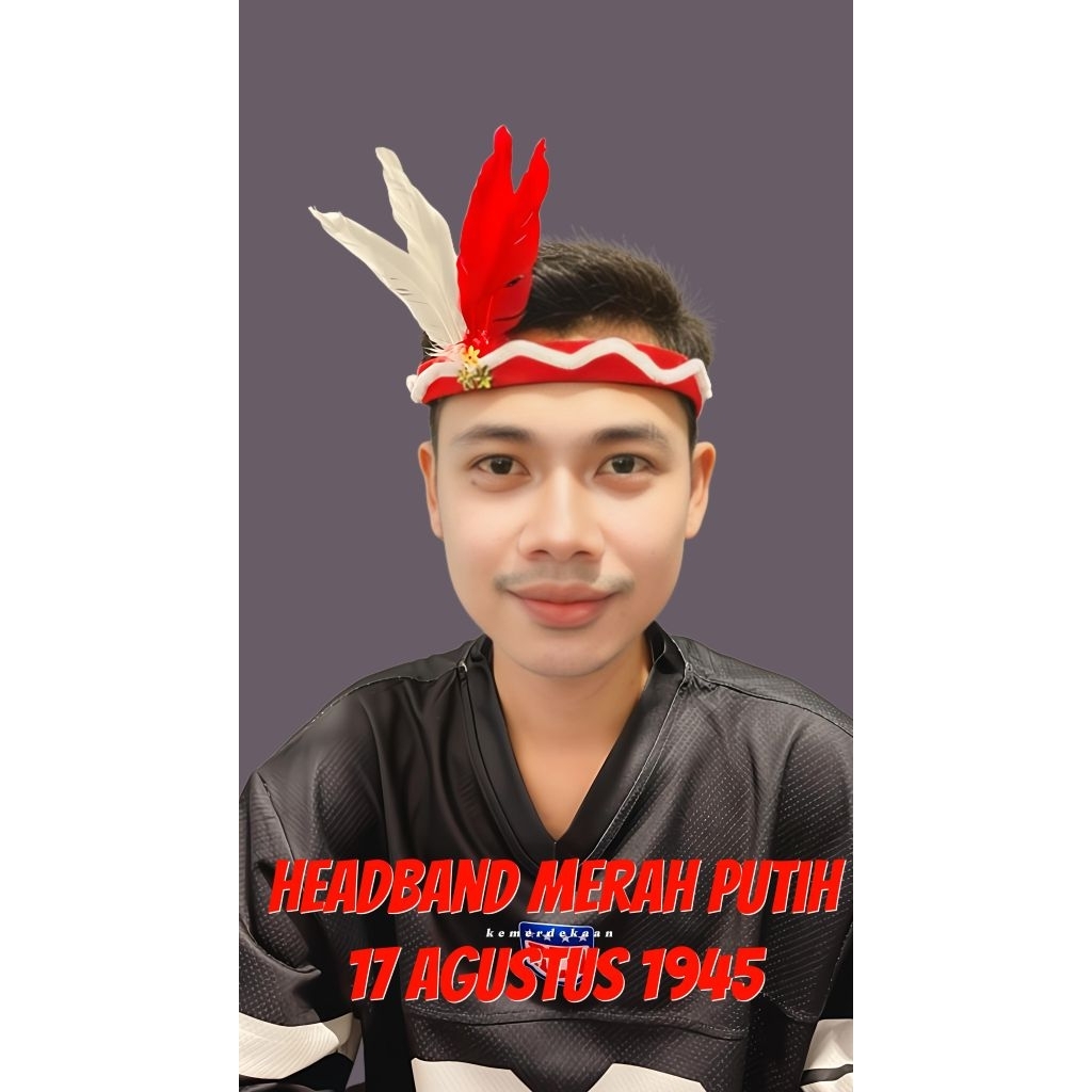 Jual HEADBAND MERAH PUTIH/BANDO MERAH PUTIH/BANDO KEMERDEKAAN ANAK LAKI ...