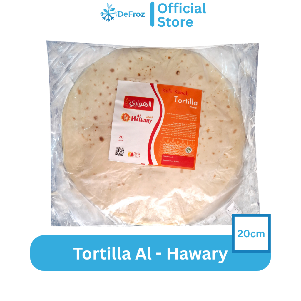 Jual AL-HAWARI Kulit Kebab Tortilla Kebab 20cm | Shopee Indonesia