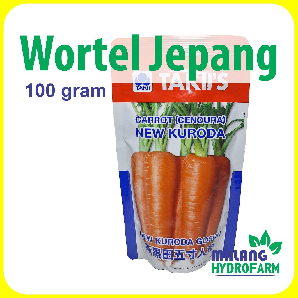 Jual Benih Wortel Jepang New Kuroda 100 gram Takii Seed Japan takiis ...