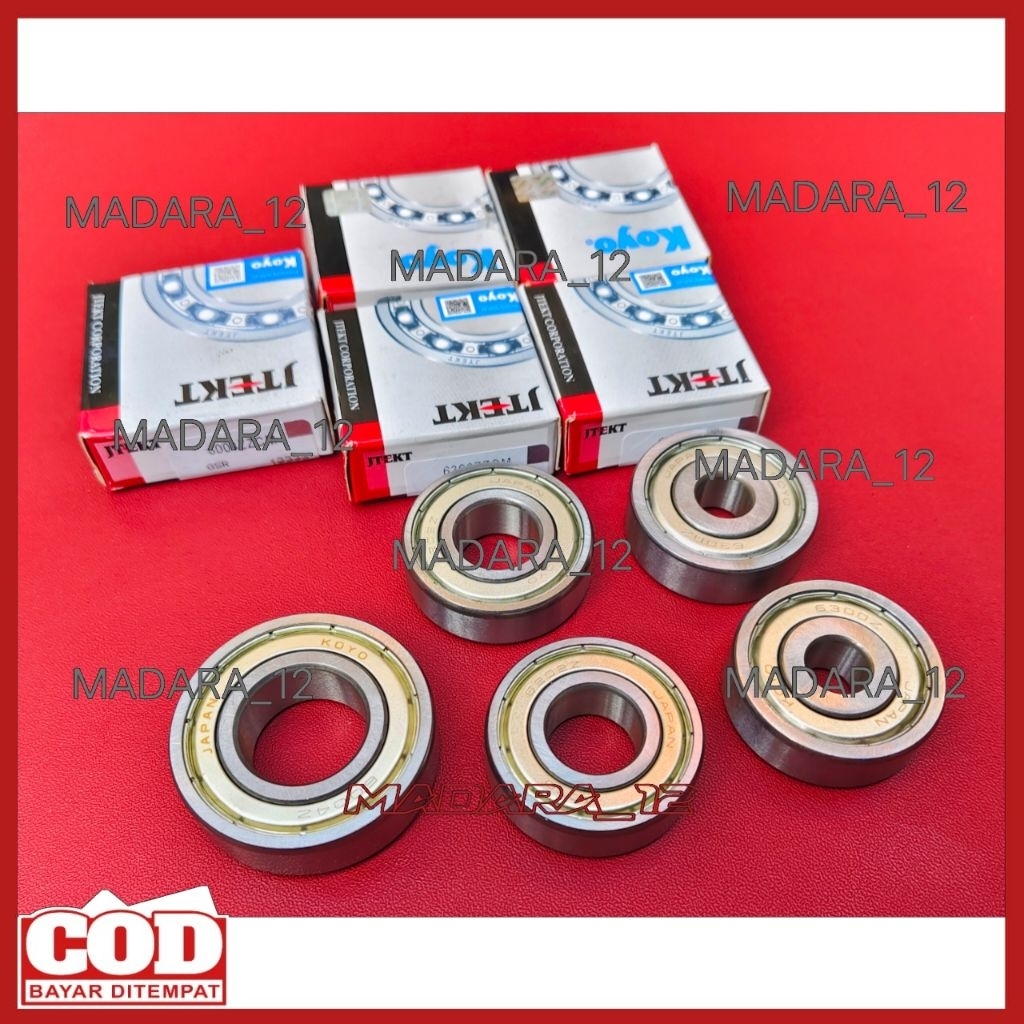Jual BEARING LAHER LAHAR RODA SET DEPAN BELAKANG NAP GEAR YAMAHA ...