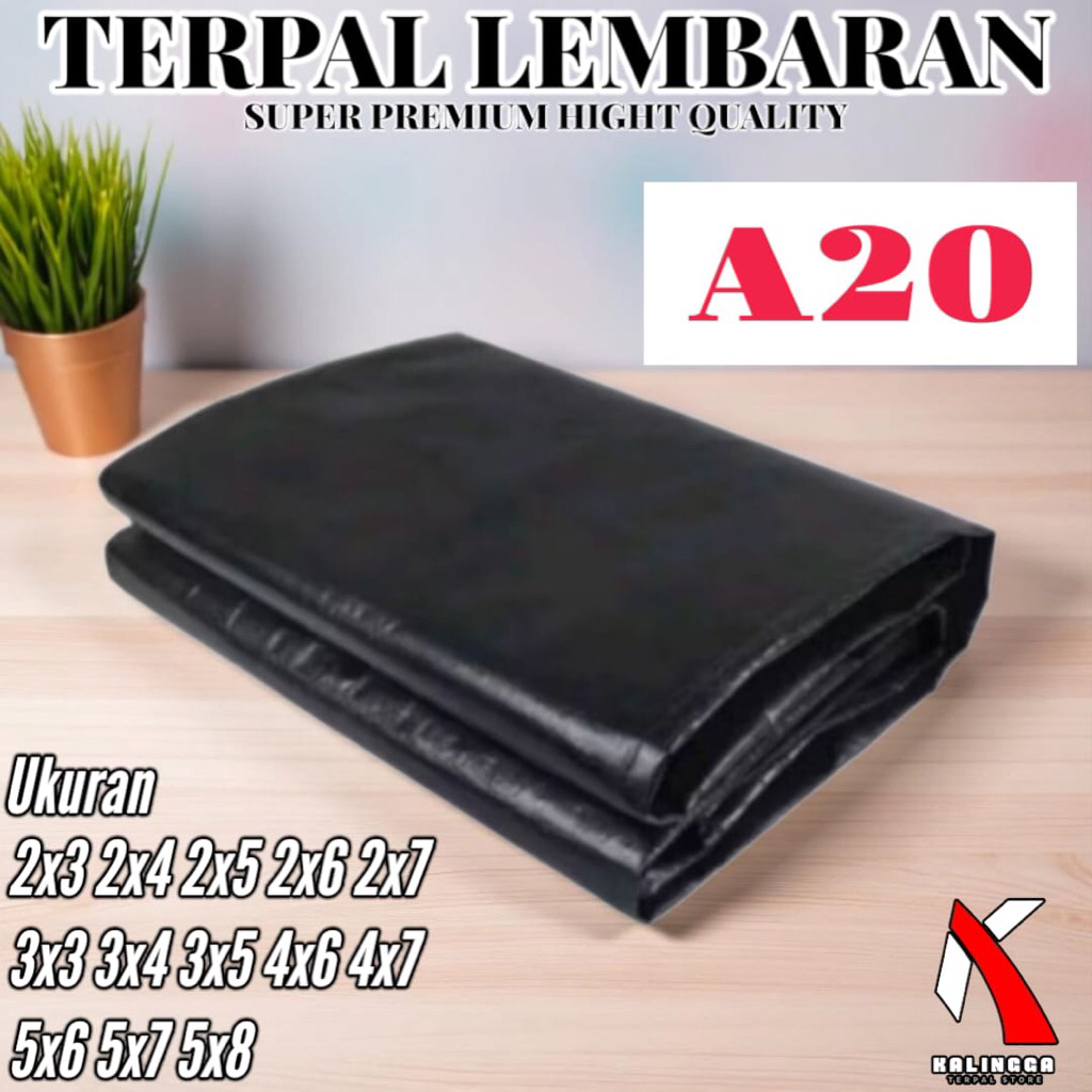 Jual terpal plastik Korea A20 warna HITAM ukuran 2x3 2x4 2x5 2x6 2x7 ...