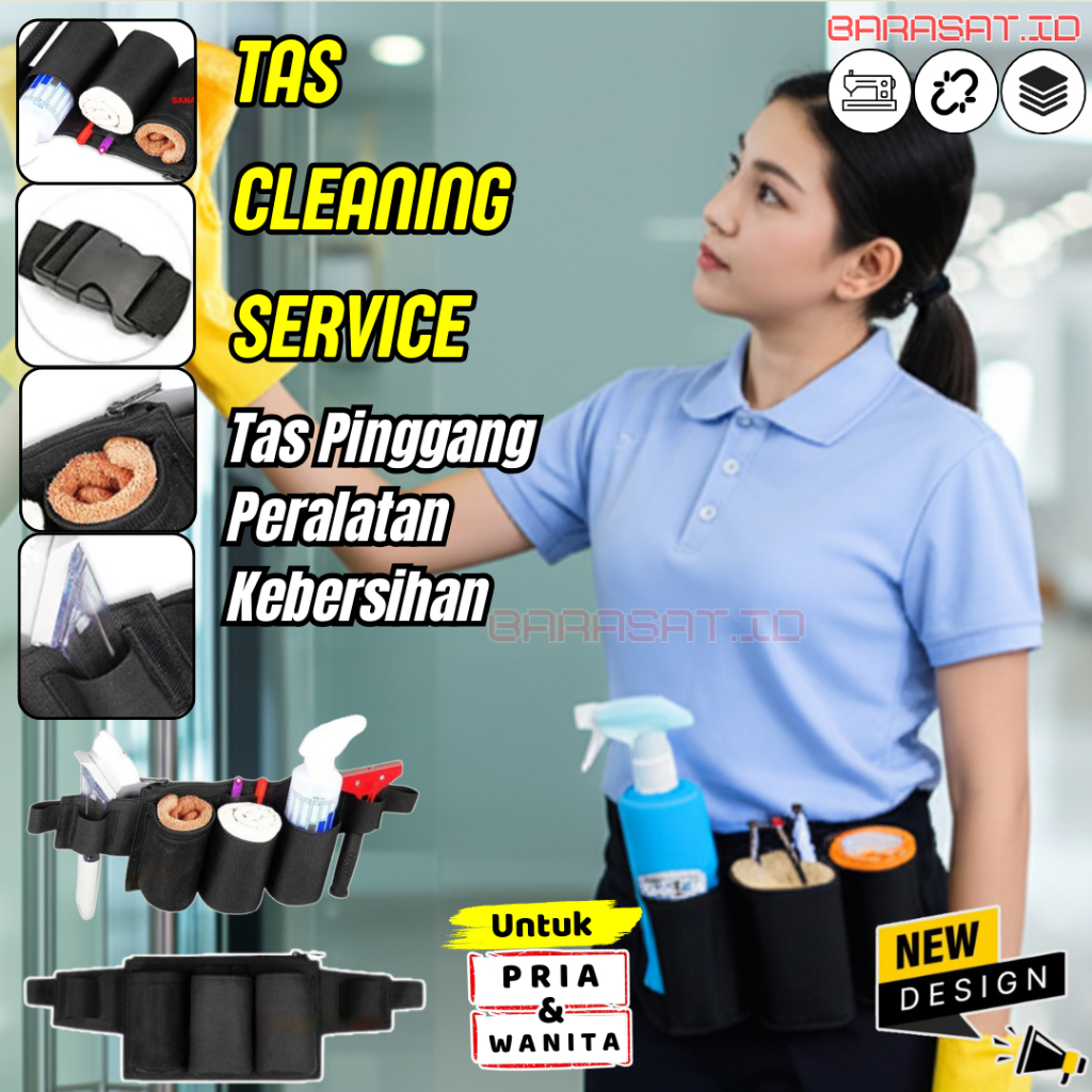 Jual Seragam cleaning service tools pria wanita tas peralatan kebersihan Caddy Bag Housekeeping ...