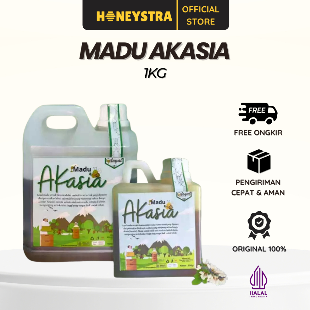 Jual Loyal Madu Asli Akasia 1kg Dan 500gr - Madu Hutan Kualitas Terbaik ...