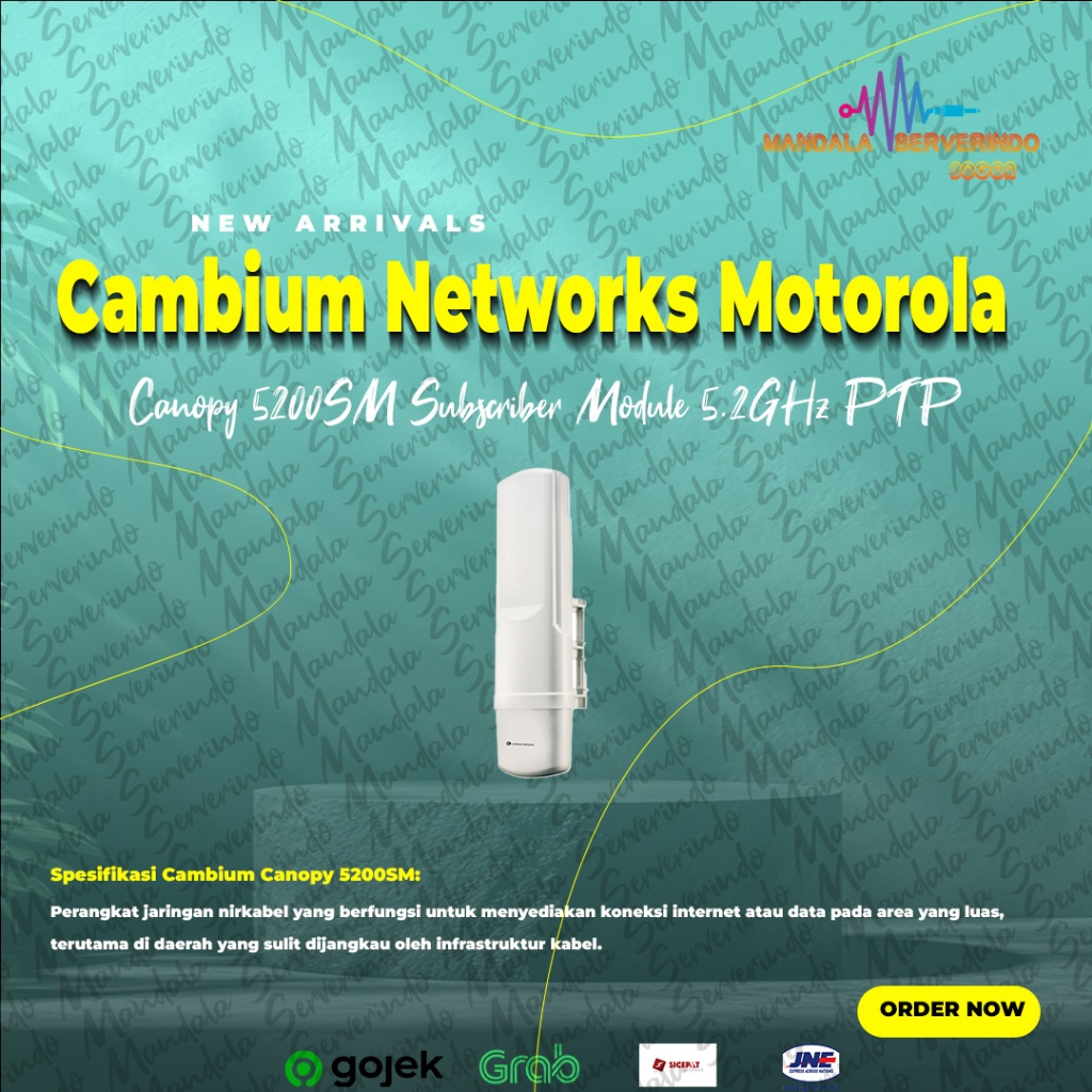 Jual Cambium Networks Motorola Canopy 5200SM Subscriber Module 5.2GHz ...