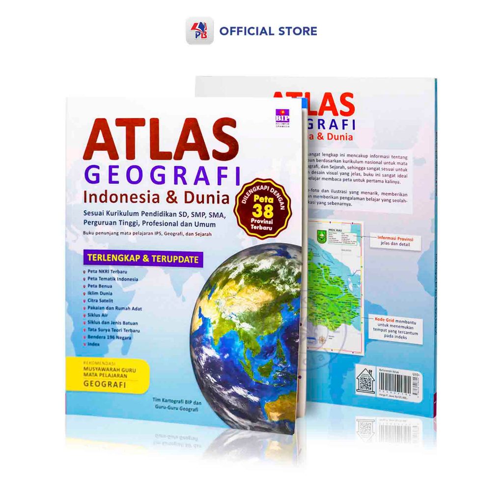 Jual Buku Atlas 38 Provinsi / Atlas Geografi Indonesia & Dunia ...