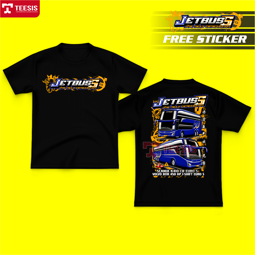 Jual Kaos Baju Bus Mania Bismania Jetbus 5 SHD SDD Adiputro Scania Volvo | Shopee Indonesia