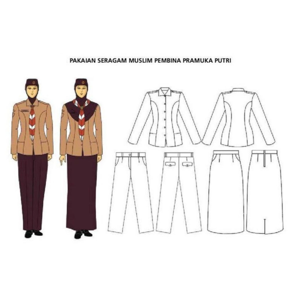 Jual Setelan Pramuka Pembina Perempuan Rafilo Lengan Panjang Khusus ...