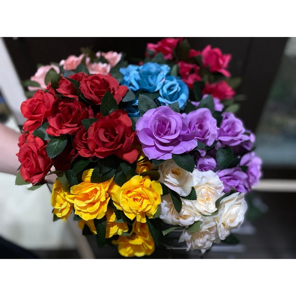 Jual (1 tangkai) NEW Bunga Mawar / Artificial Rose / Bunga Plastik ...