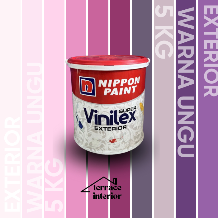 Jual Cat Tembok Nippon Vinilex Exterior Ungu 5 Kg | Shopee Indonesia