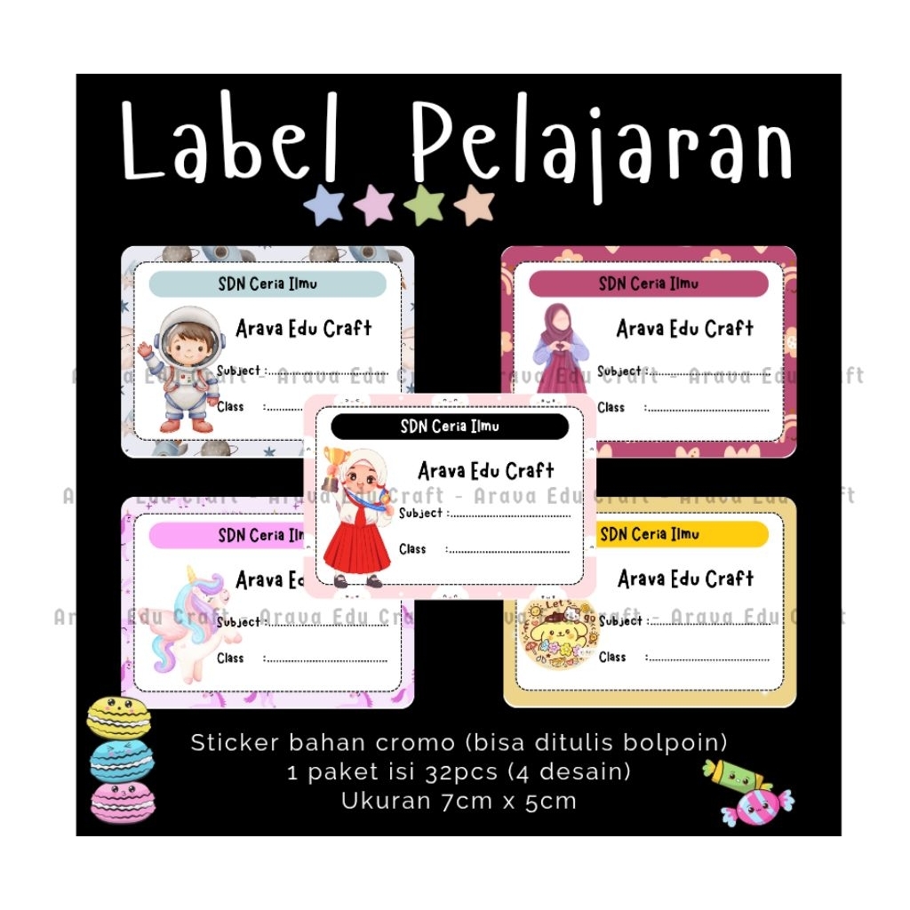 Jual Label Buku Pelajaran Custom | Shopee Indonesia