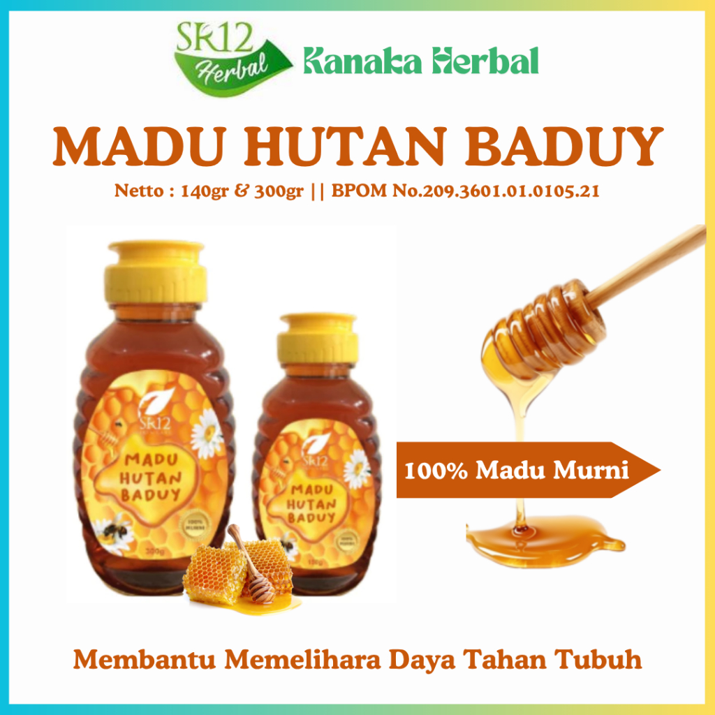 Jual Kanaka Herbal - SR12 Madu Hutan Baduy 100% Madu Alami Madu Hutan ...