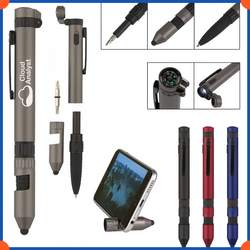 Jual 【COD】6-in-1Fungsi Dalam Satu Alat Multifungsi Pulpen Alat Tulis ...