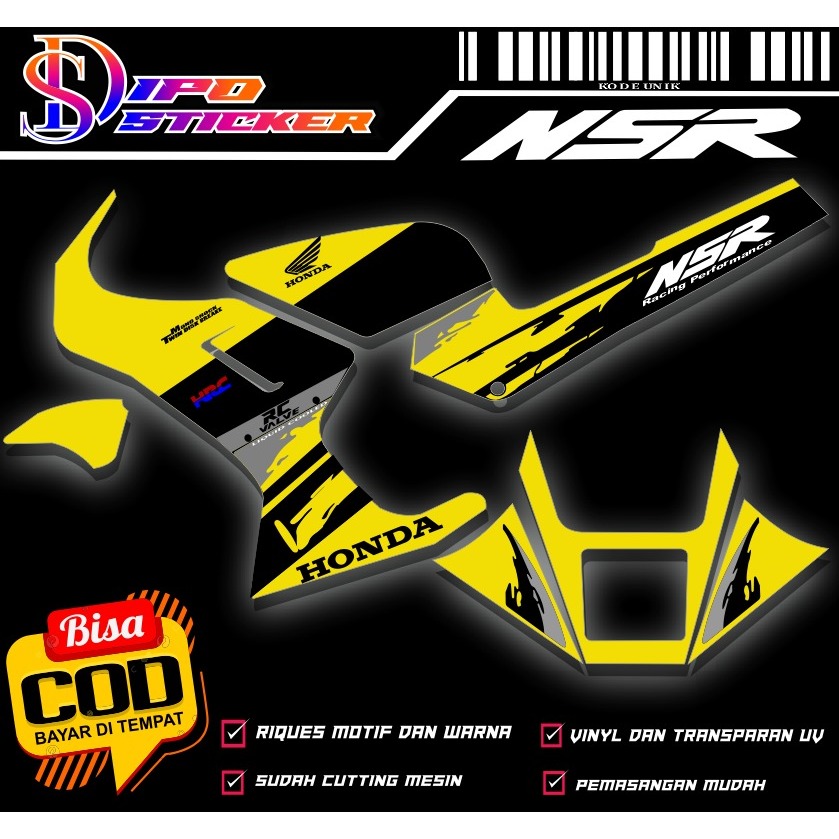Jual sticker striping honda nsr hrc 150R transparan uv (bisa riquest ...