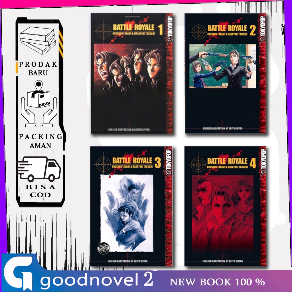 Jual Battle Royale (Manga Series Book 1 - 15) By Koushun Takami ...