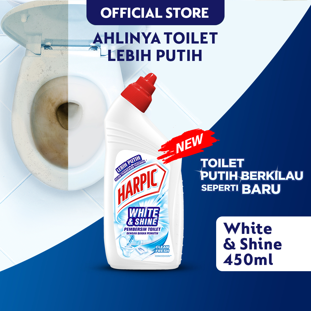 Jual Harpic Pembersih Kamar Mandi White & Shine 450ml | Shopee Indonesia