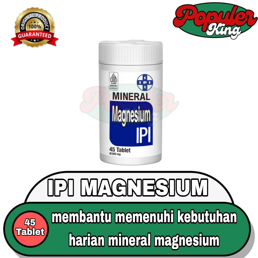 Jual IPI Mineral Magnesium 45 Tablet - Memelihara Kesehatan Tulang ...