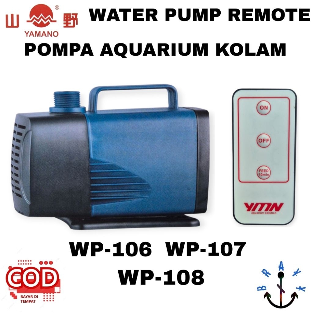 Jual Mesin Pompa Aquarium Kolam Ikan Hias Yamano YMN WP 106 WP 107 WP ...
