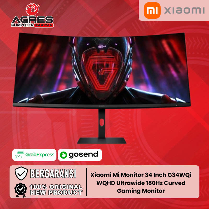 Jual Xiaomi Mi Monitor 34 Inch G34WQi WQHD Ultrawide 180Hz Curved ...