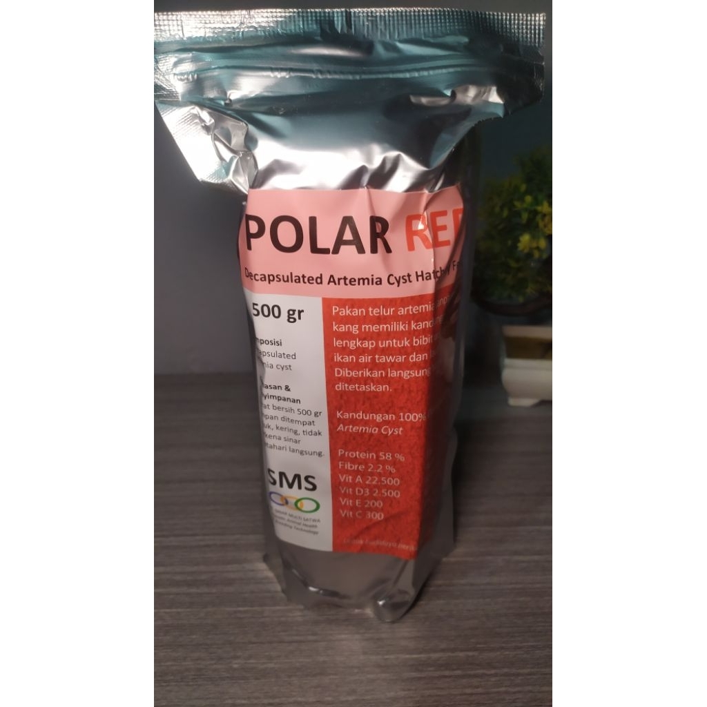 Jual Polar red artemia instan tanpa cangkang 500gr original polar red ...