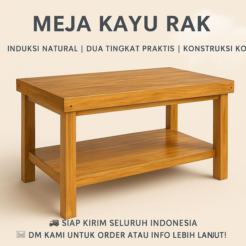 Jual Meja Kompor Kayu Premium motif Natural | Shopee Indonesia